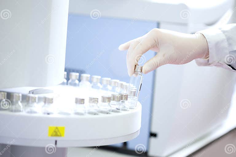 Chemical lab: autosampling stock photo. Image of research - 47327350