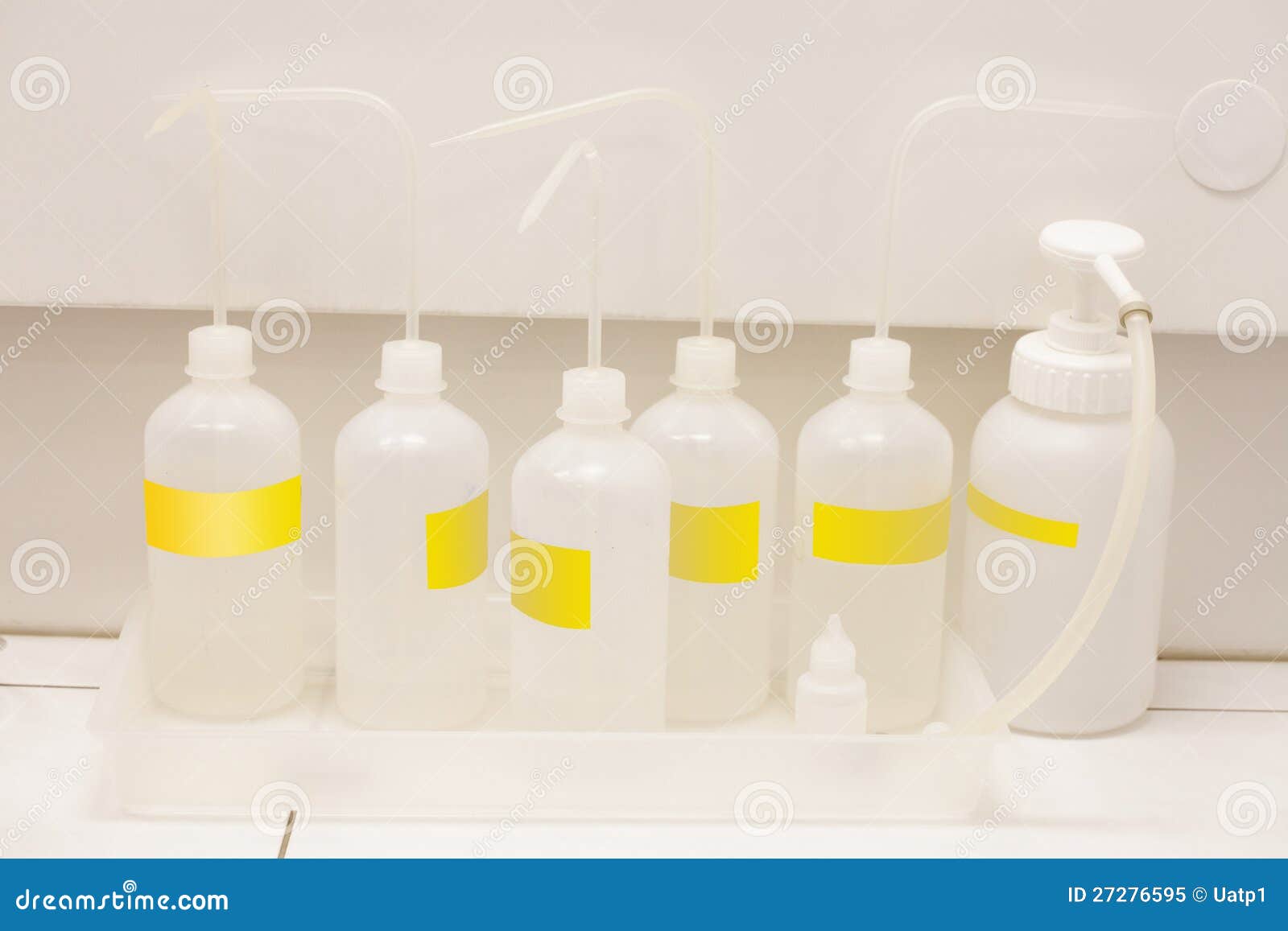 Chemical lab bottles stock image. Image of development - 27276595