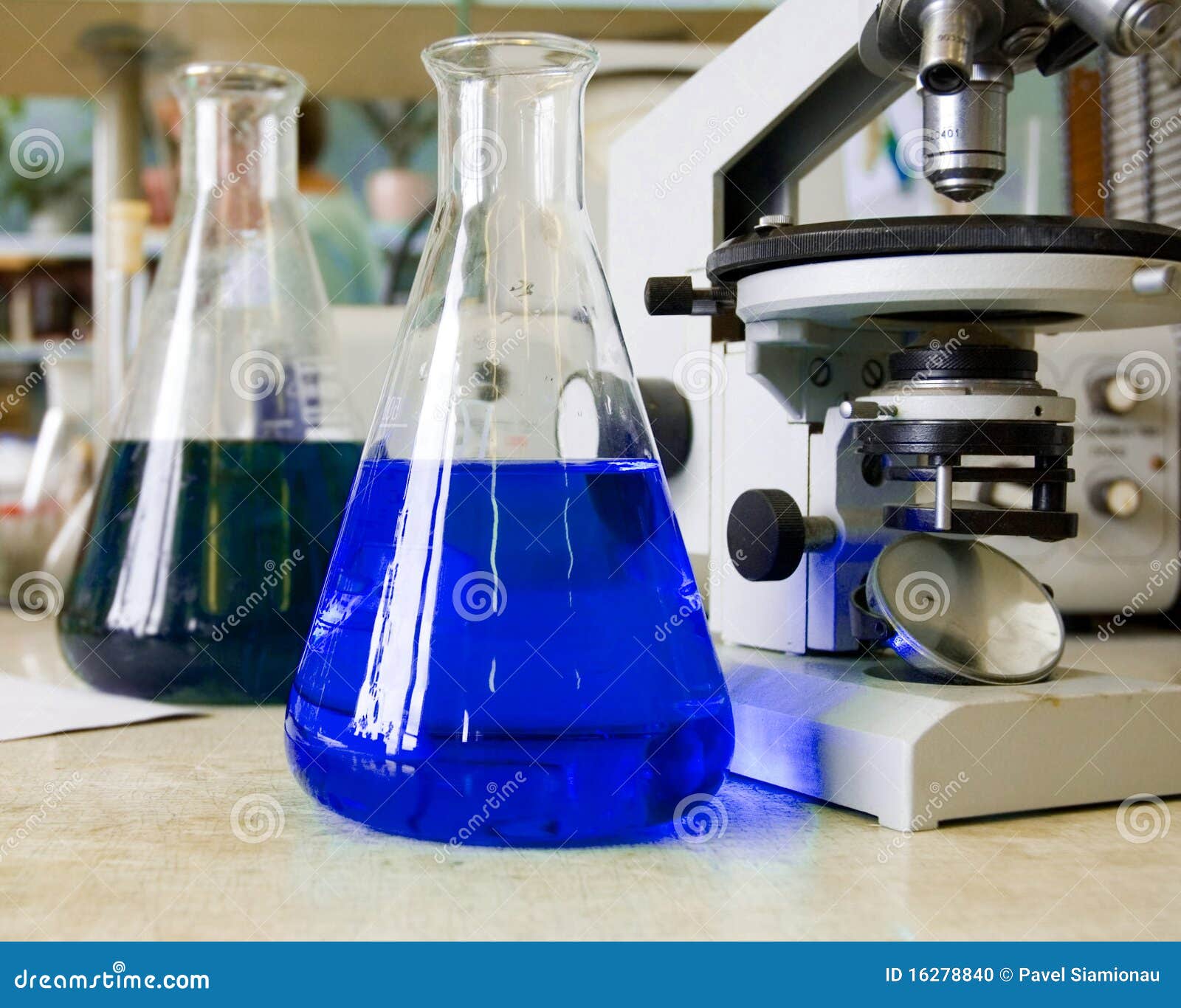 Chemical laboratory stock photo. Image of magnification - 16278840