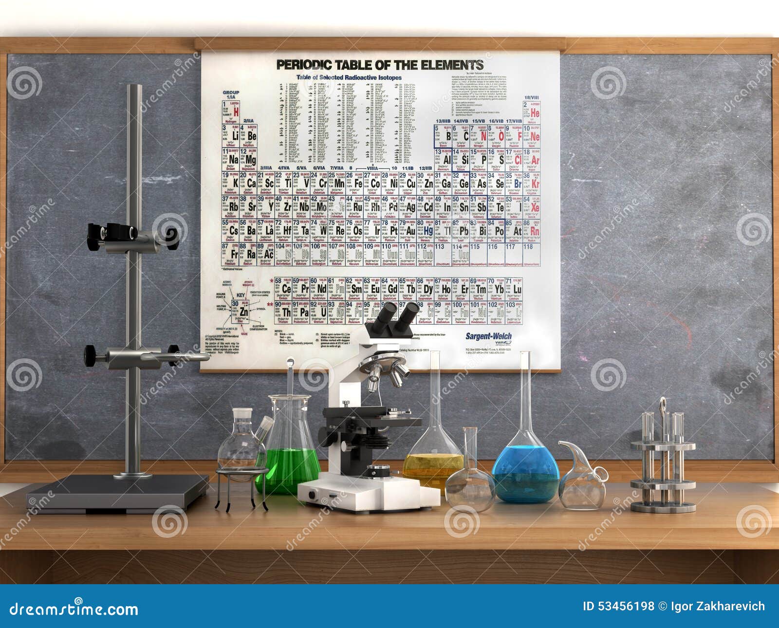 Chemical Laboratory Concept. Stock Illustration - Illustration of glass ...