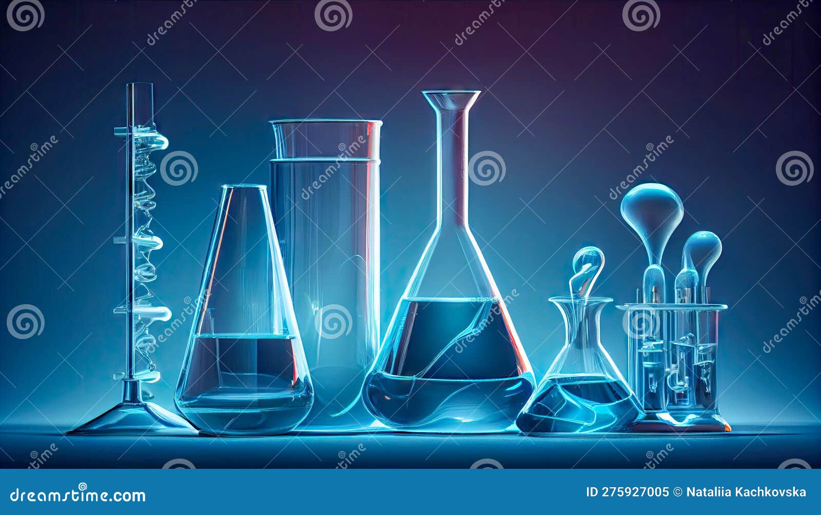 Chemical Laboratory Equipment Stock Illustration - Illustration of ...