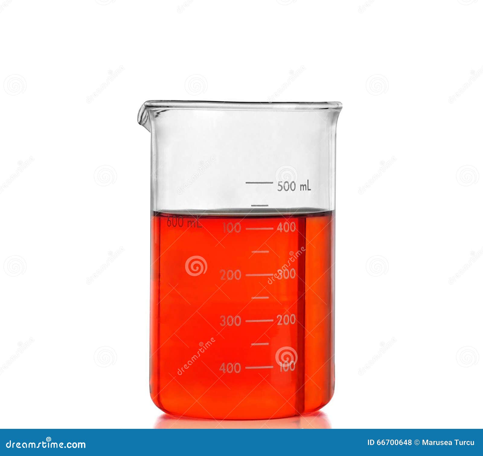 Chemical Laboratory Flask with Red Liquid Stock Photo - Image of ...