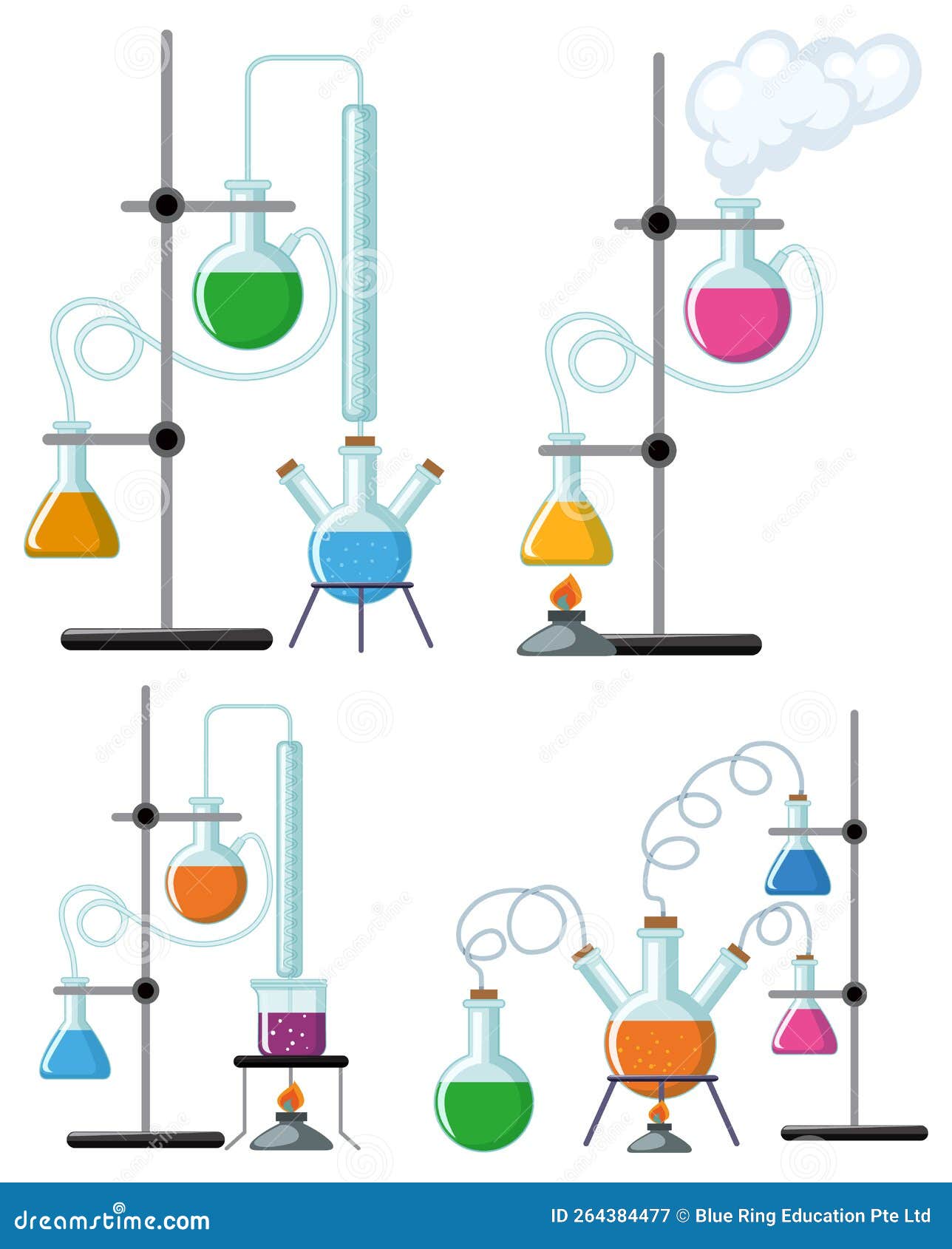 Chemical Laboratory Science Chemical Objects Stock Vector ...