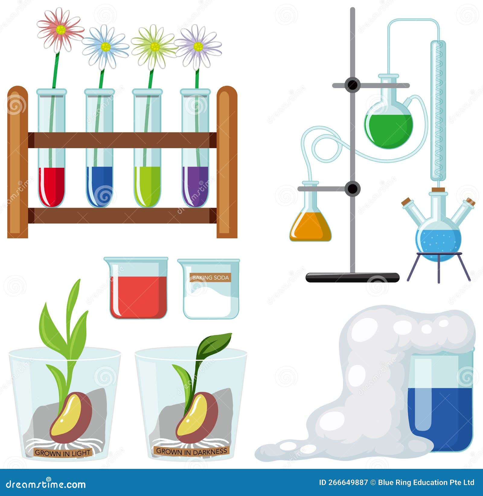 Chemical Laboratory Science Chemical Objects Stock Vector ...