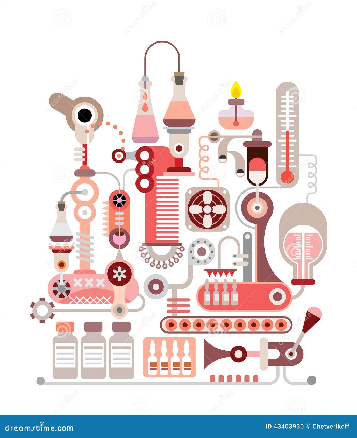 Pharmaceutic Or Chemical Laboratory Research, Experiment Concept. Woman ...