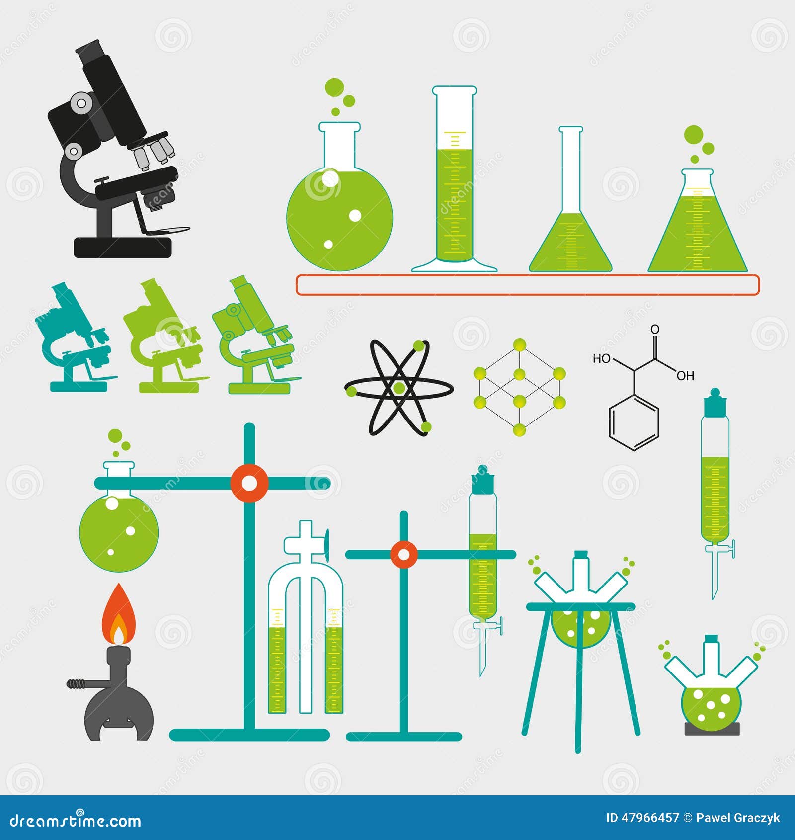 Chemical Laboratory Equipment Sketch. Hand Drawn Glass Beaker ...