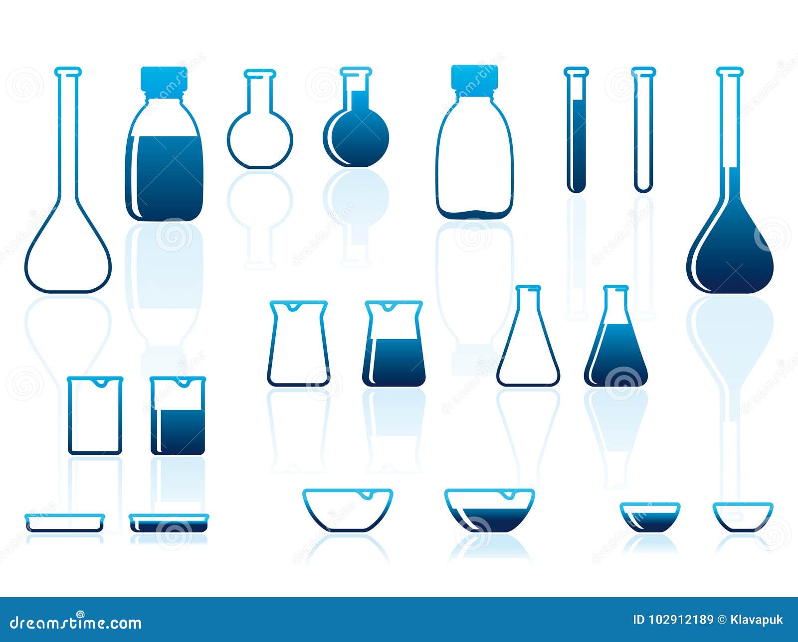 Chemical laboratory ware stock vector. Illustration of chemistry ...