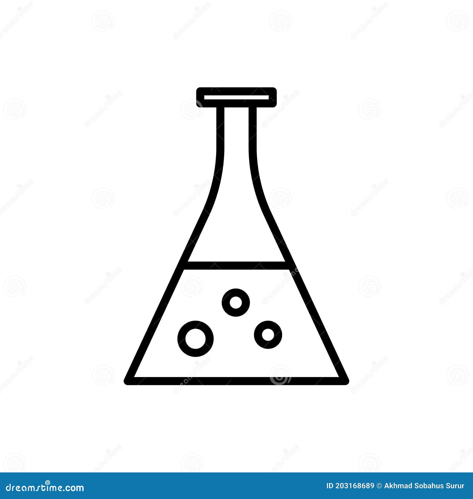 Chemical Line Icon. Education Symbol. Simple Design Editable. Vector ...