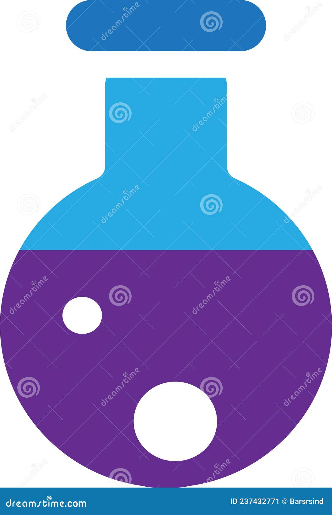 Chemical Liquid in Laboratory Flask Icon Vector Stock Vector ...