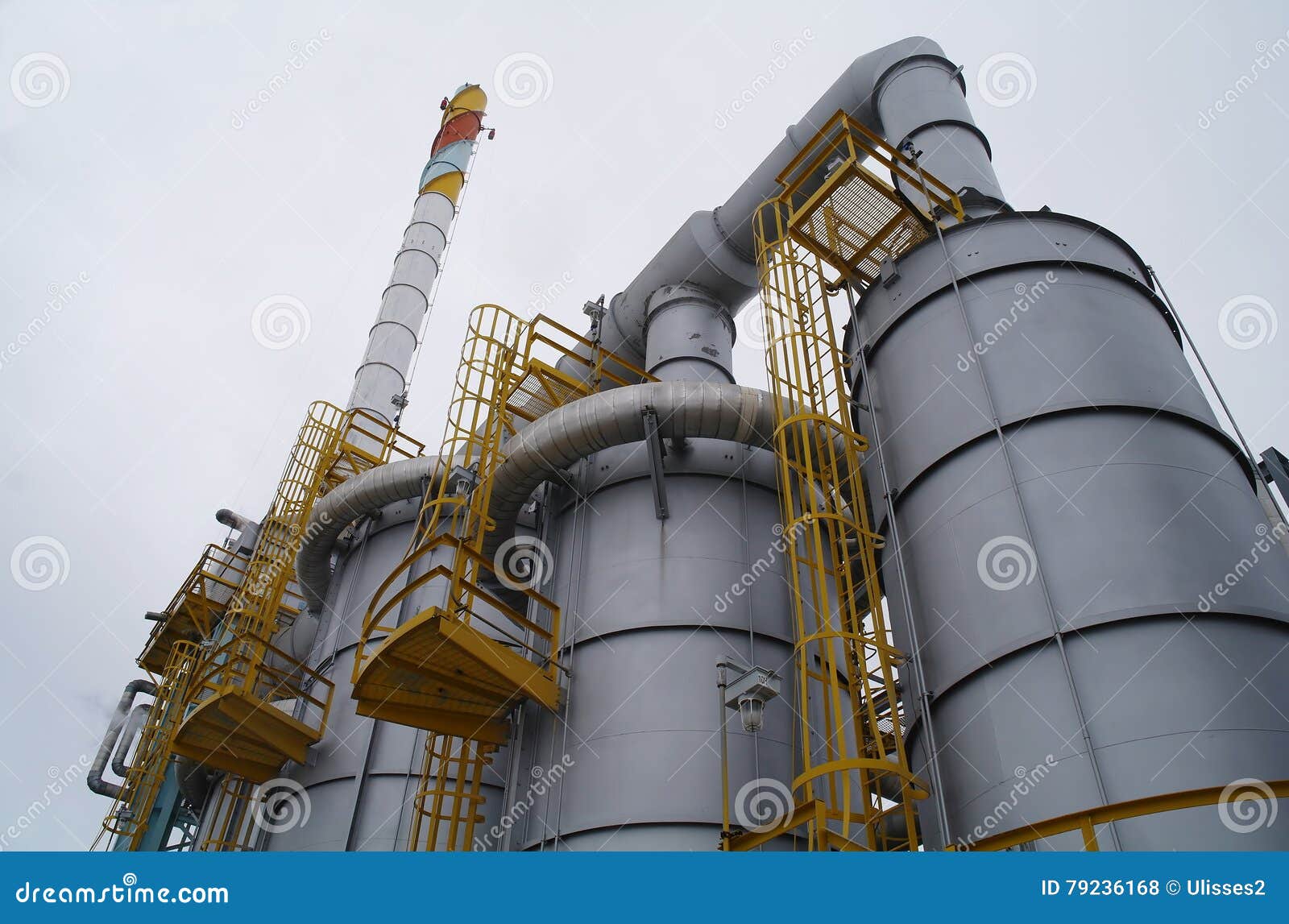 Chemical Manufacturing Plant Construction Stock Photo - Image of pernis ...