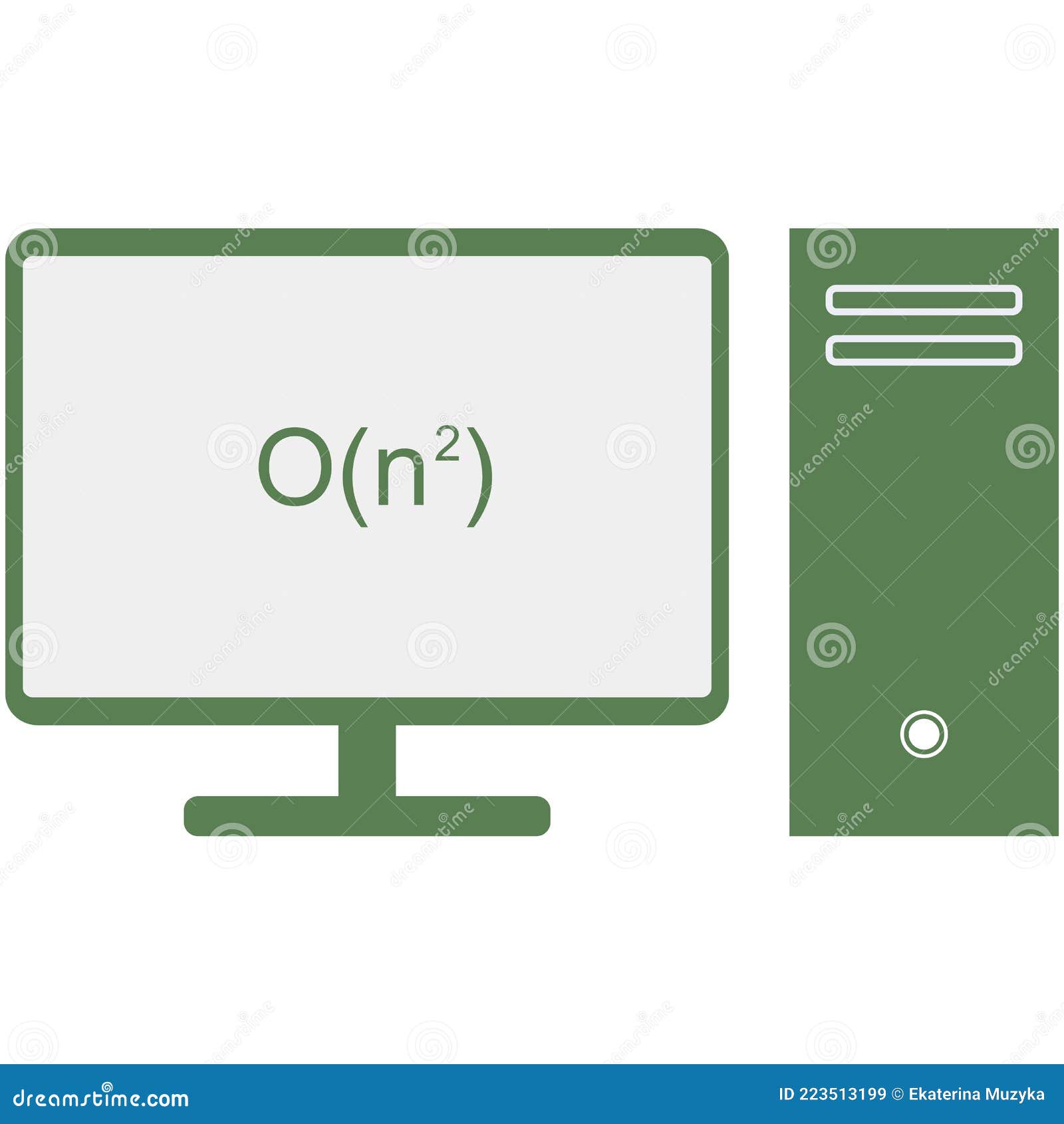 Chemical, Math or Physics Formula on Computer Screen Vector Stock ...