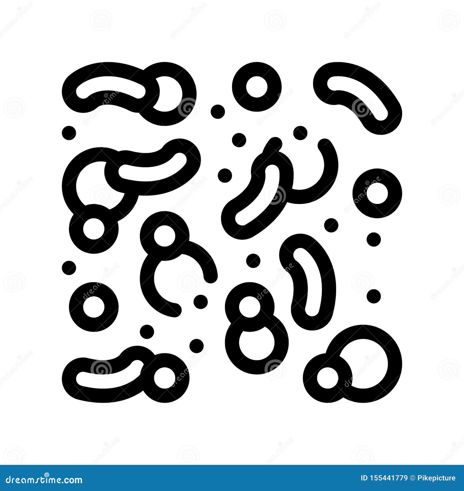Chemical Microscope Microorganisms Vector Icon Stock Vector ...