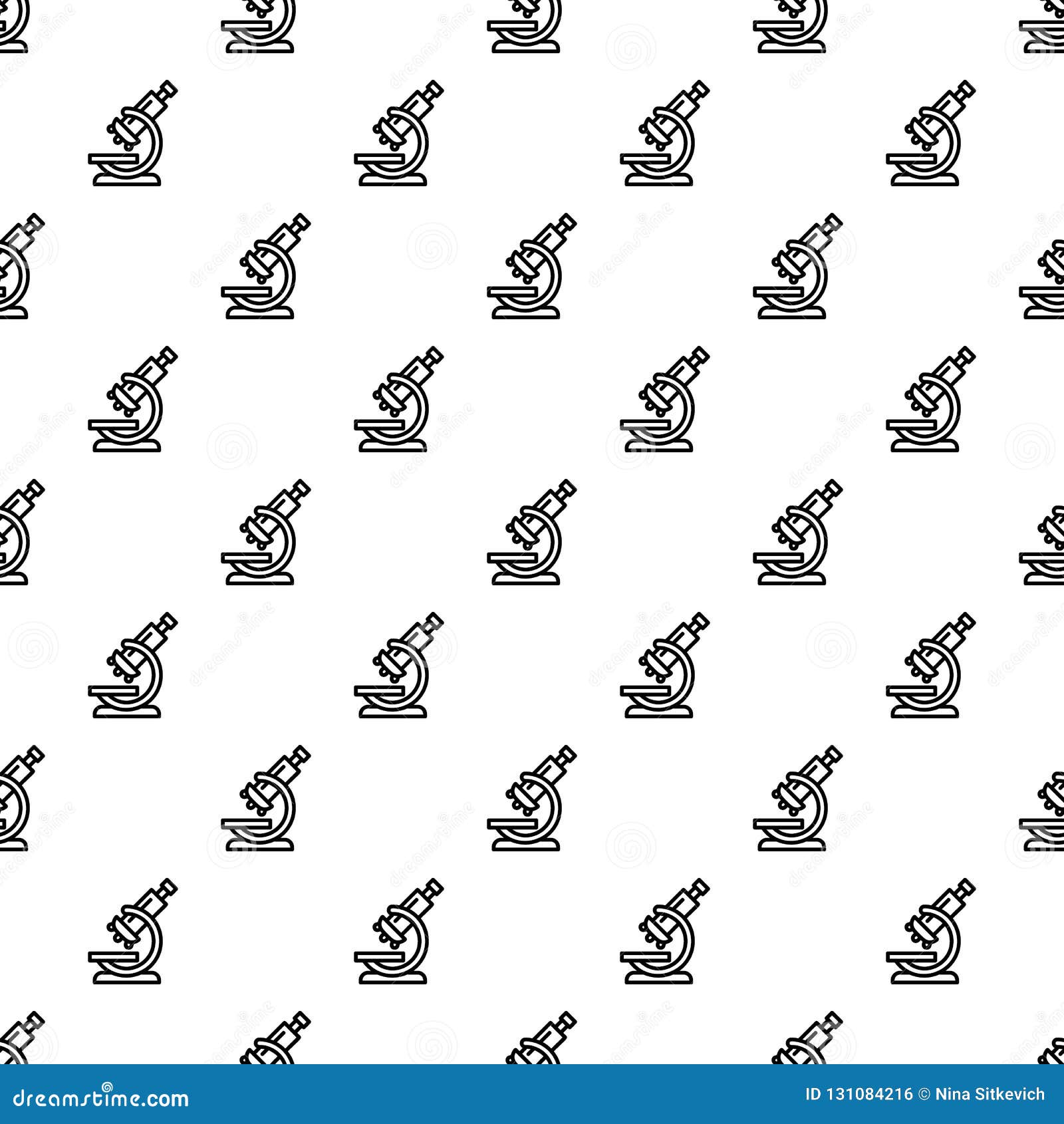 Chemical Microscope Pattern Seamless Stock Vector - Illustration of ...