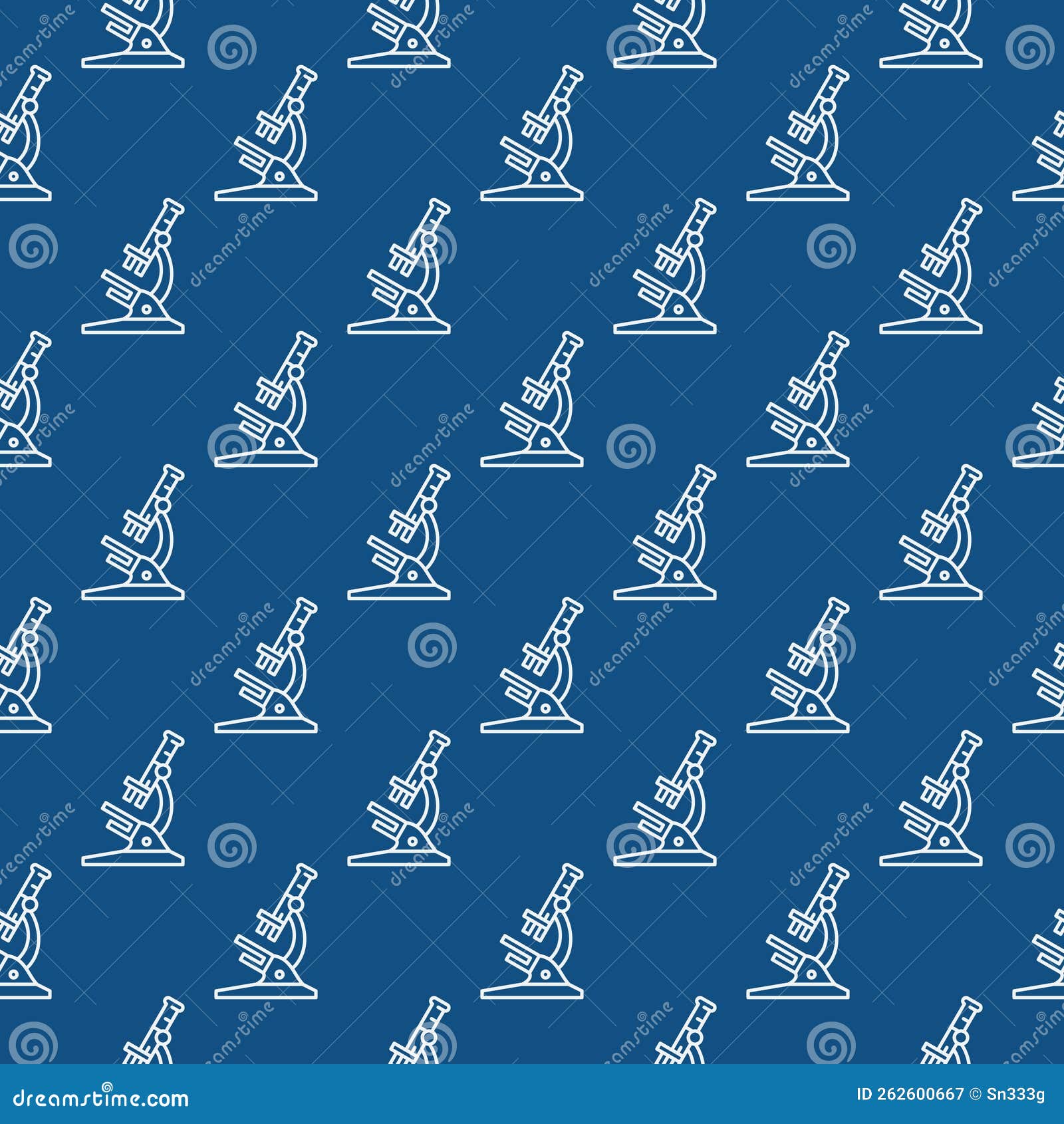Chemical Microscope Vector Concept Geometric Blue Seamless Pattern ...