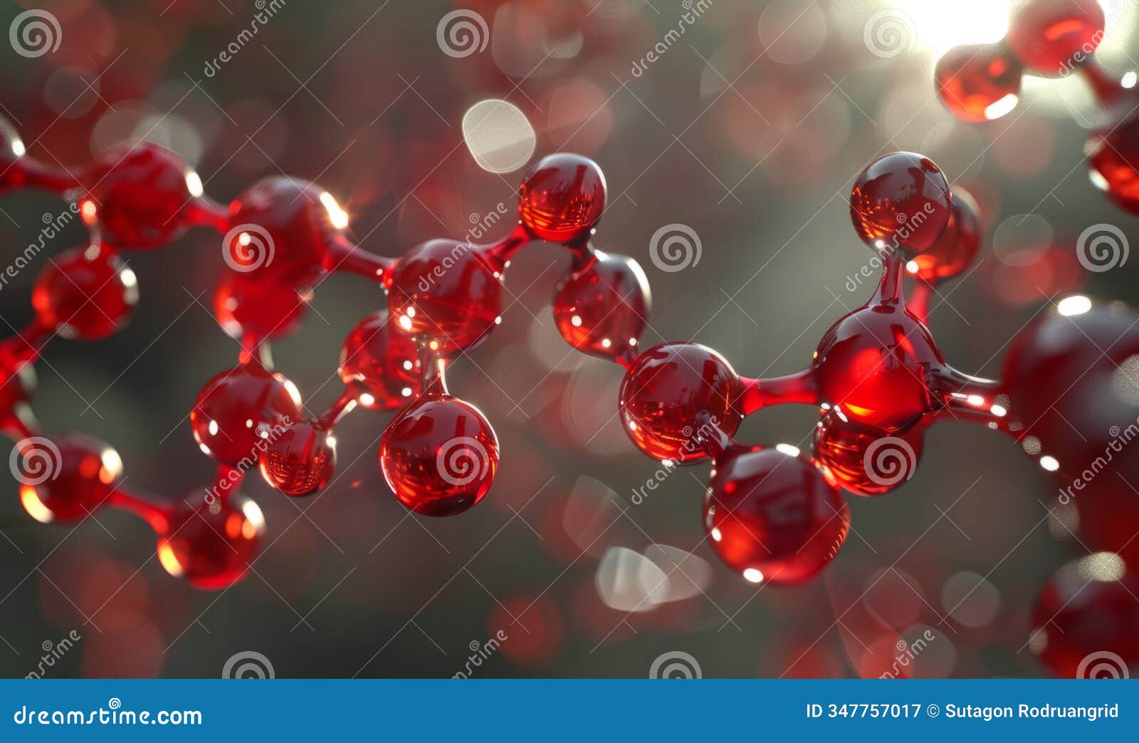 Chemical Molecule Model 3D Rendering, Innovative Technology for Science ...
