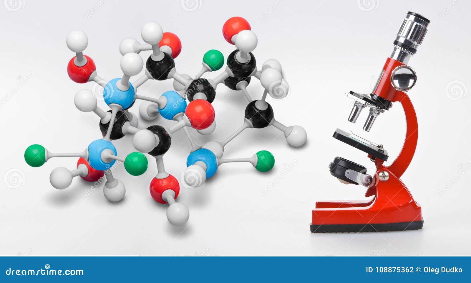 Microscope And DNA Molecule. Royalty-Free Stock Photography ...