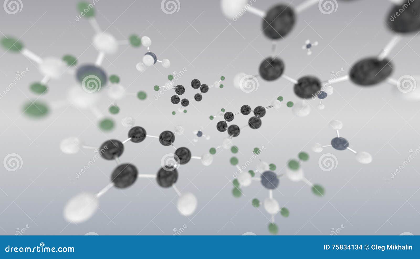 Chemical molecules stock illustration. Illustration of scientific ...