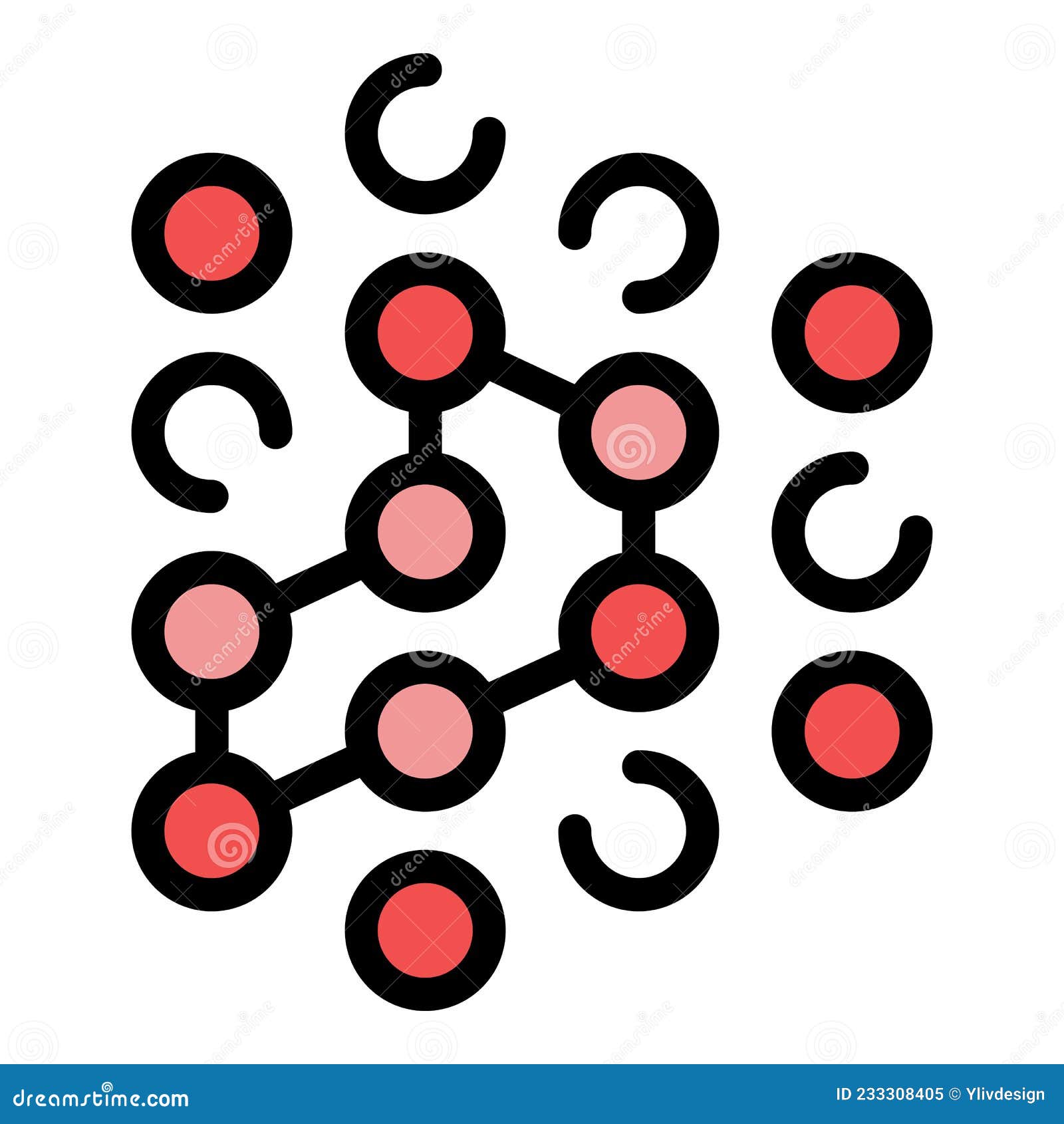 Chemical Molecules Icon Color Outline Vector Stock Vector ...