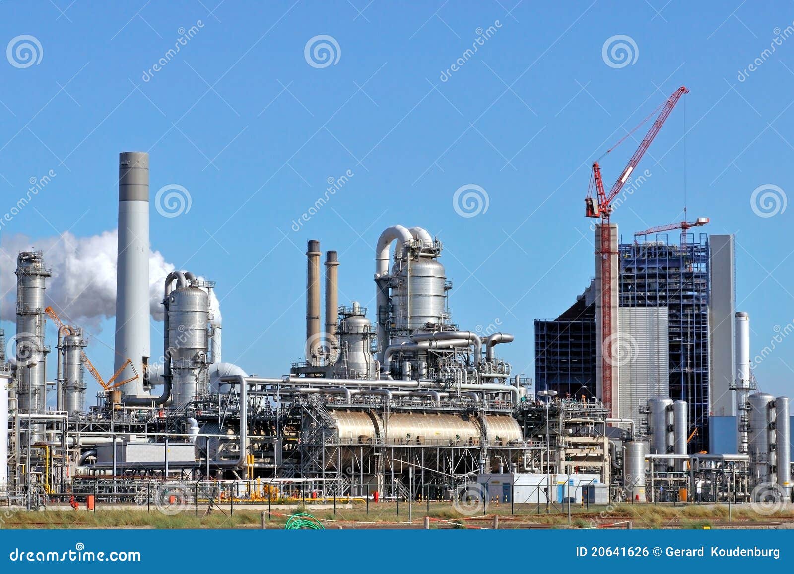 Chemical and oil refinery stock photo. Image of refinery - 20641626