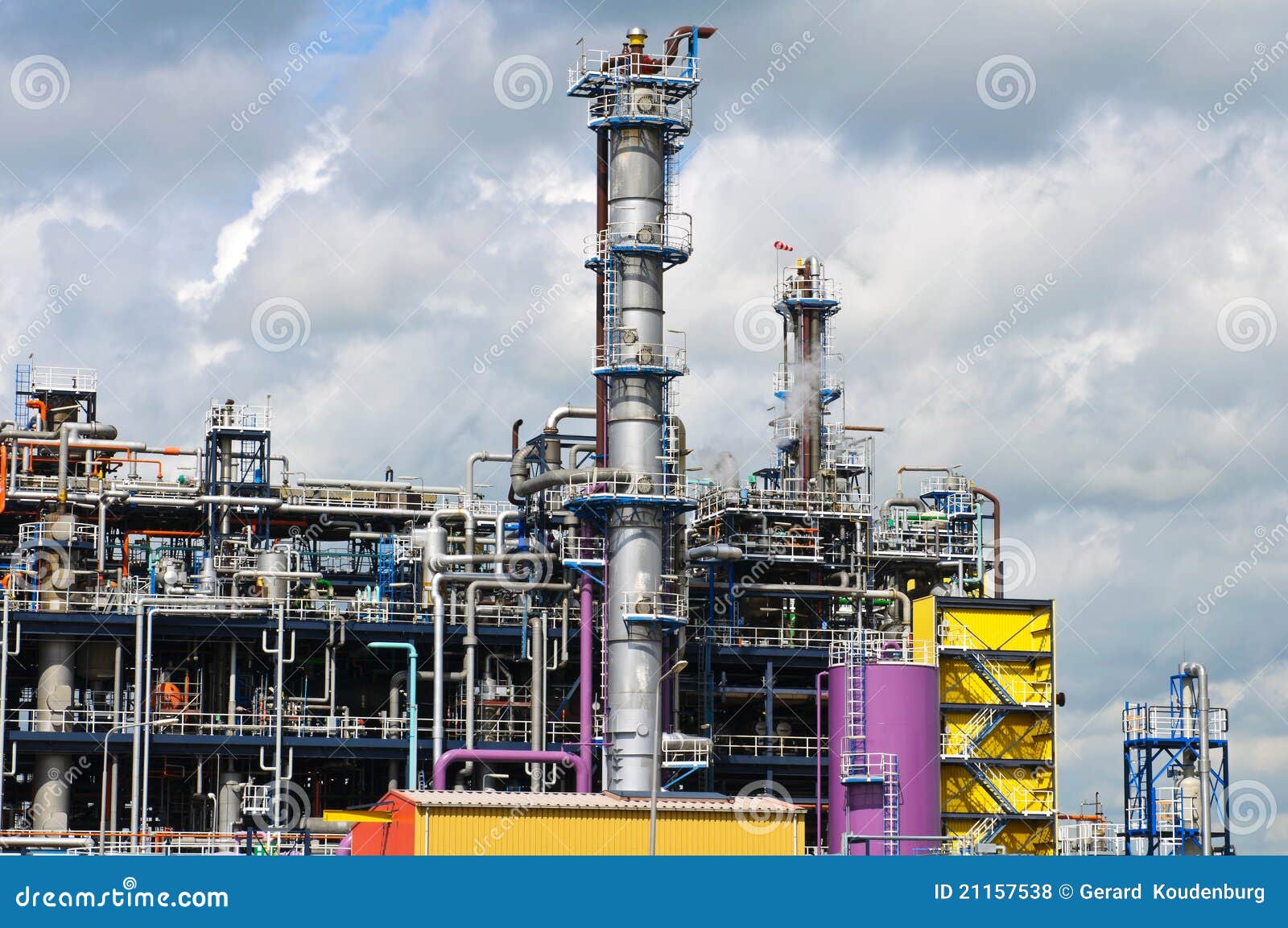 Chemical and oil refinery stock photo. Image of international - 21157538