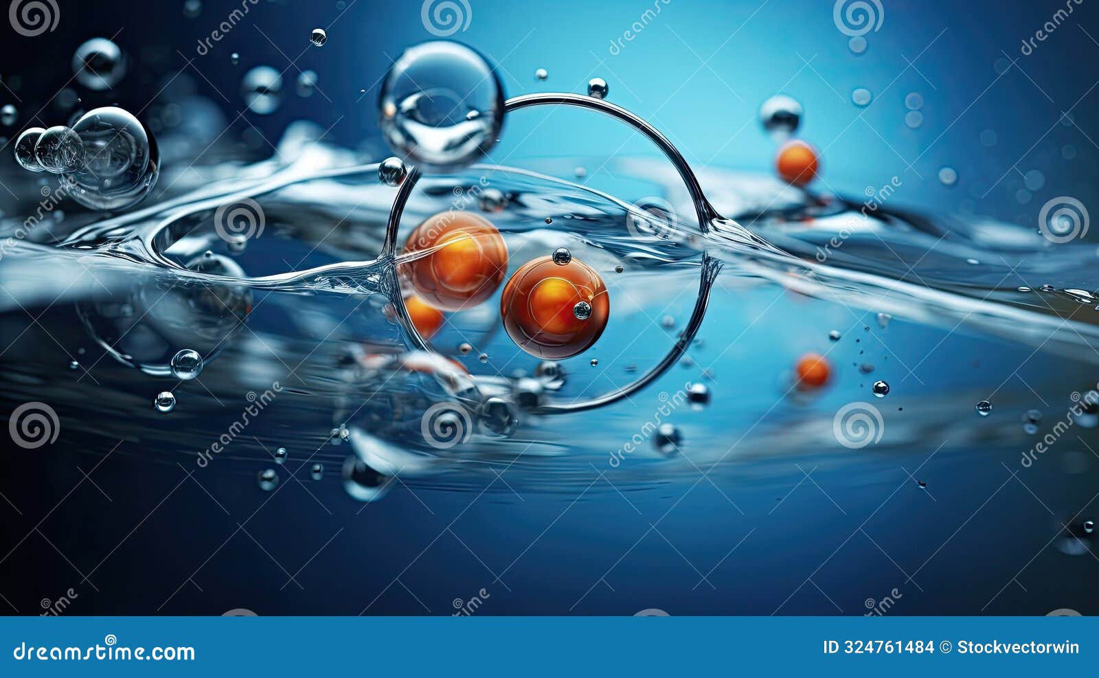 Chemical oxygen atom stock illustration. Illustration of forming ...