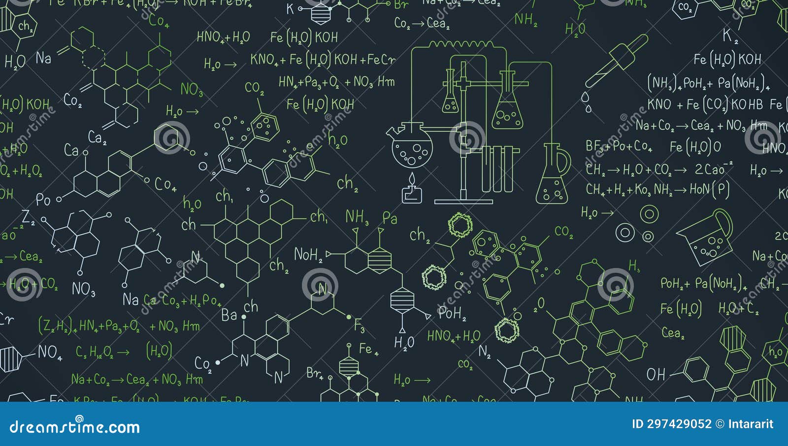 Chemical patterns stock illustration. Illustration of medical - 297429052