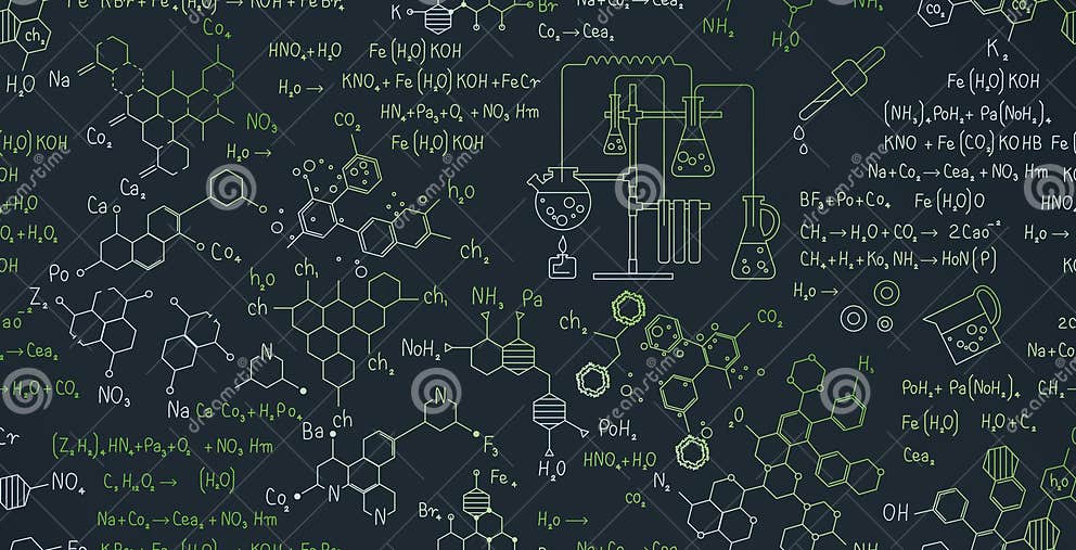 Chemical patterns stock illustration. Illustration of medical - 297429052