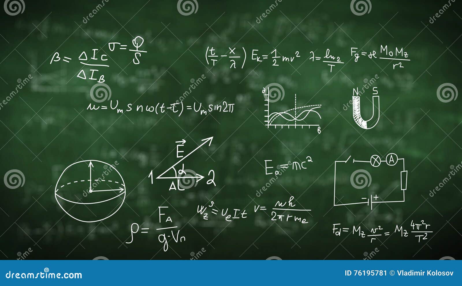 Chemical and Physical Figures Stock Illustration - Illustration of ...
