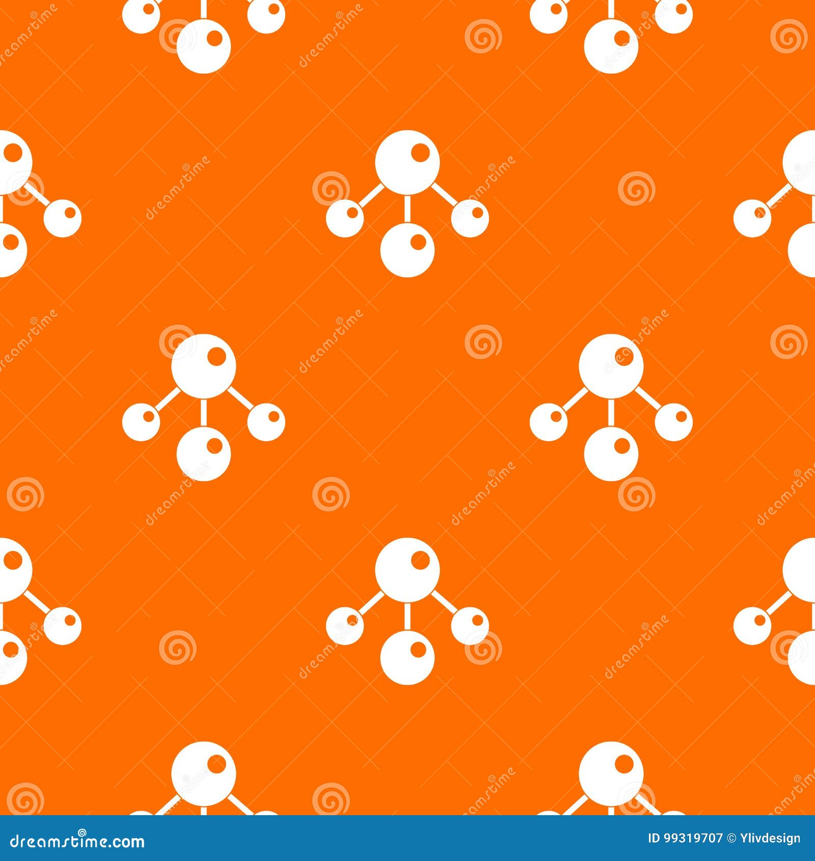 Chemical and Physical Molecules Pattern Seamless Stock Vector ...