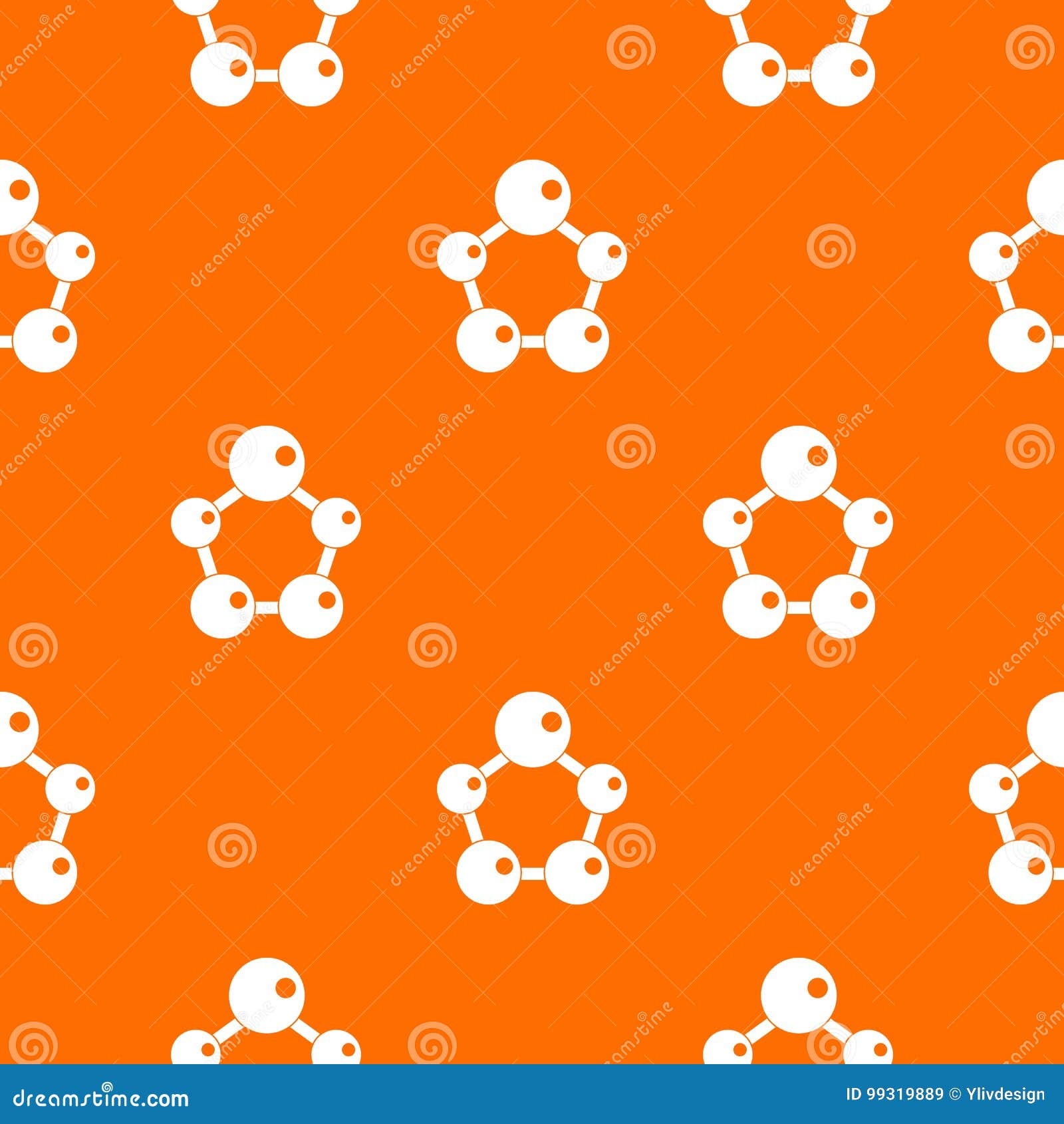 Chemical and Physical Molecules Pattern Seamless Stock Vector ...