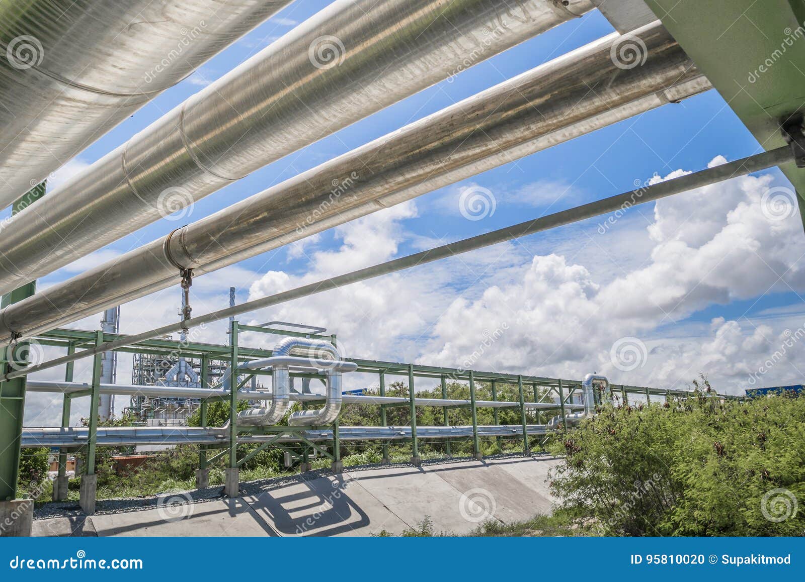 Chemical Pipe Line Transfer Stock Photo - Image of plant, construction ...