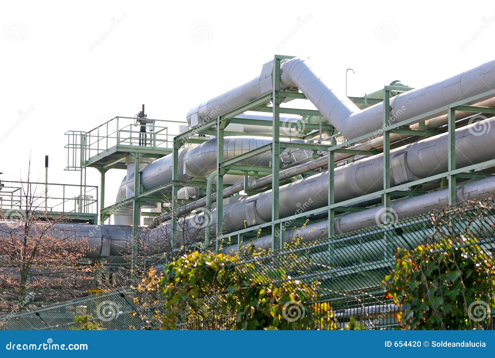 Chemical Pipelines stock photo. Image of transportation - 654420
