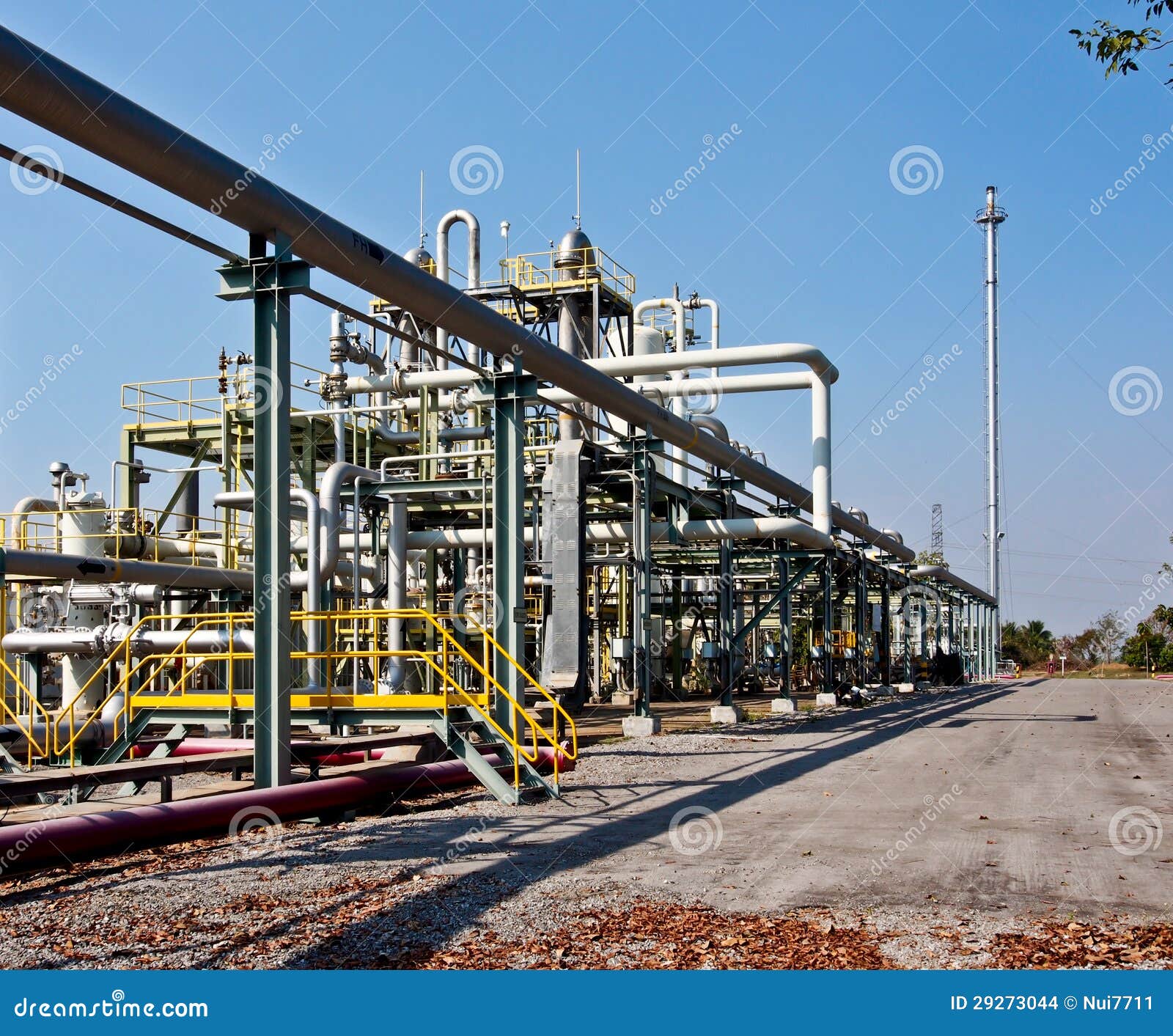 Chemical Plant with Blue Sky 1 Stock Photo - Image of metal, petroleum ...