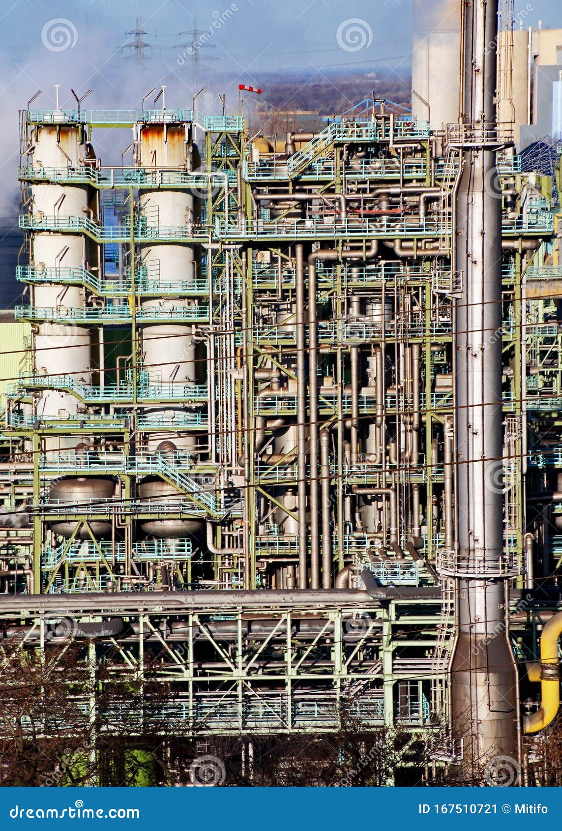 Chemical Plant of a Coking Plant Stock Image - Image of benzene, method ...