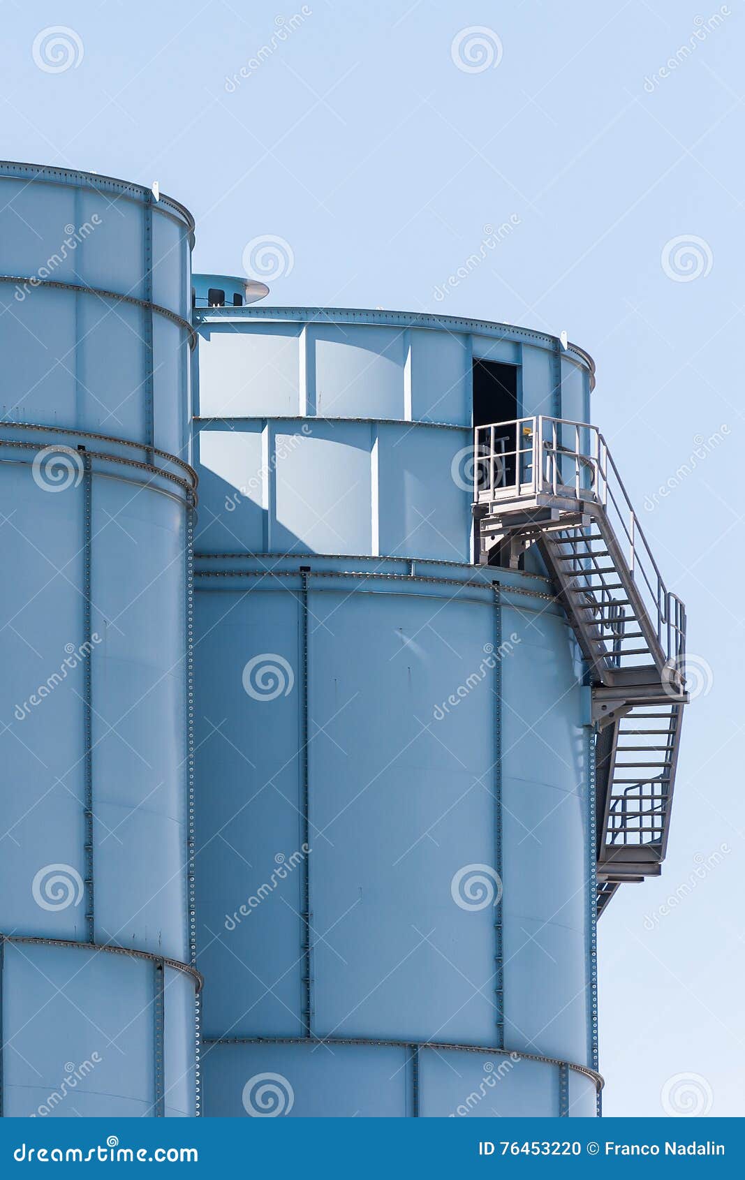 Chemical plant, containers stock photo. Image of fuel - 76453220