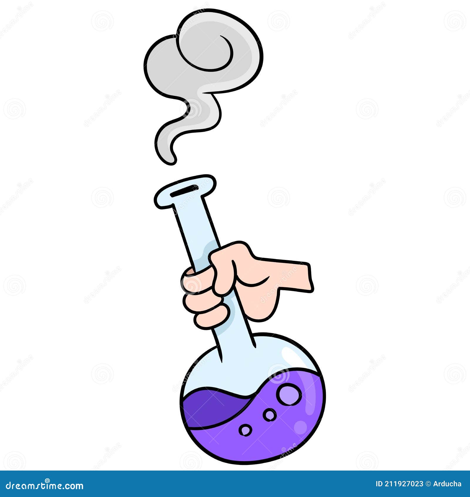 Chemical Potion Magic Vials Set. Red Elixir Regeneration And Magic Mana ...