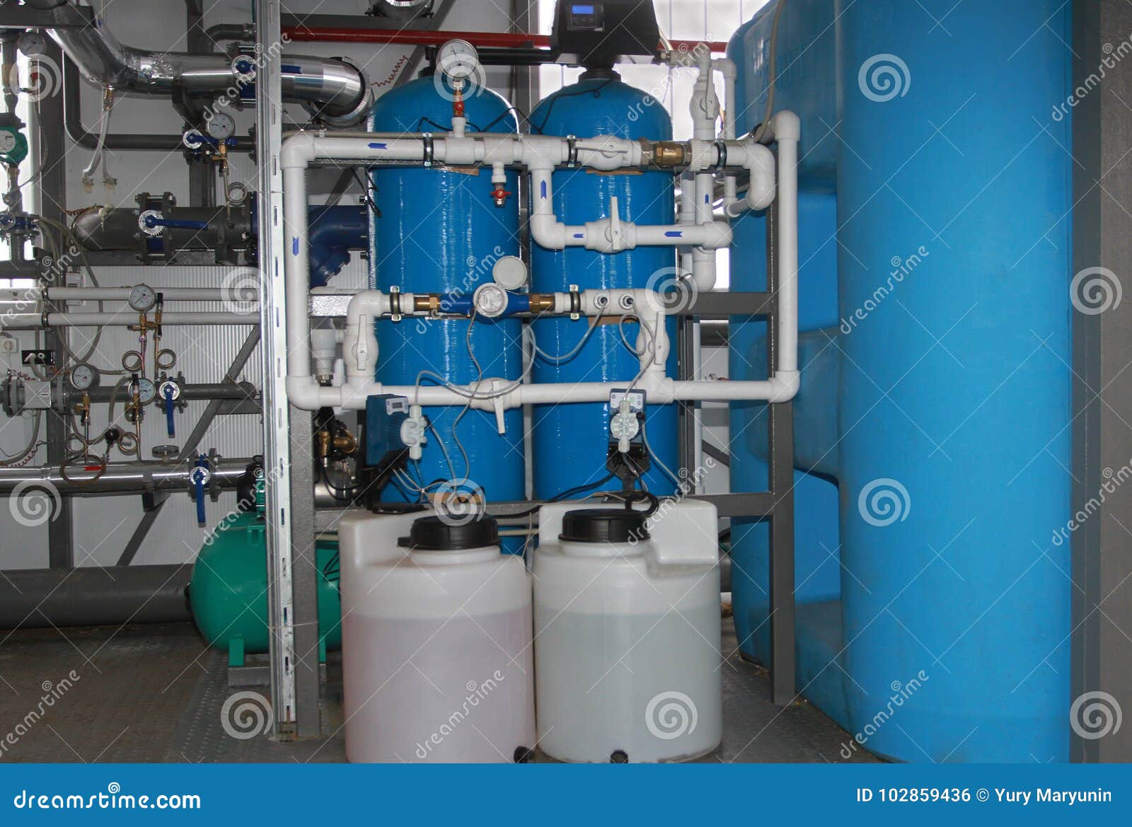 Chemical Processing of Water Stock Photo - Image of cylinder, interior ...