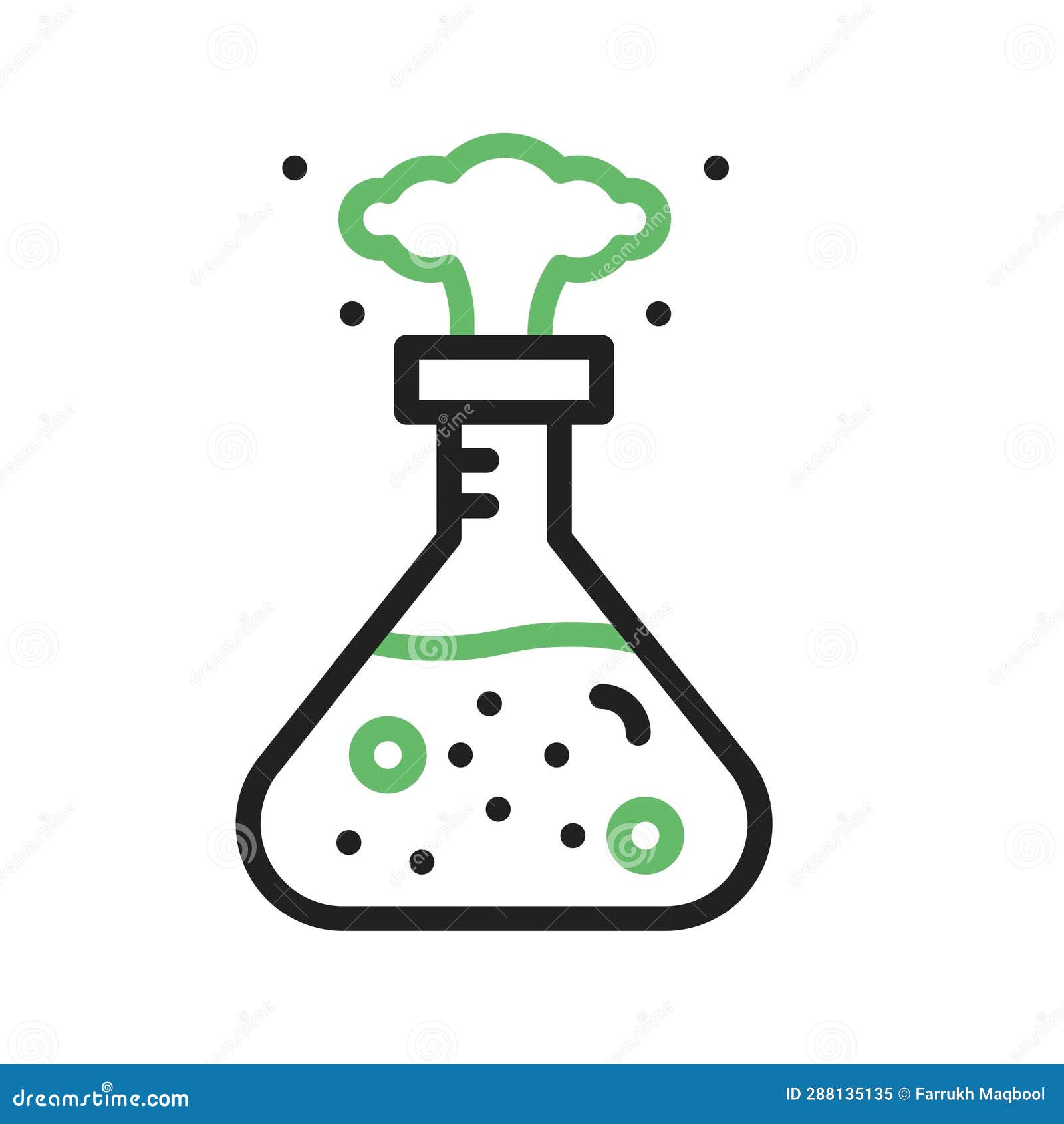 Chemical Reaction Icon Image. Stock Vector - Illustration of isolated ...