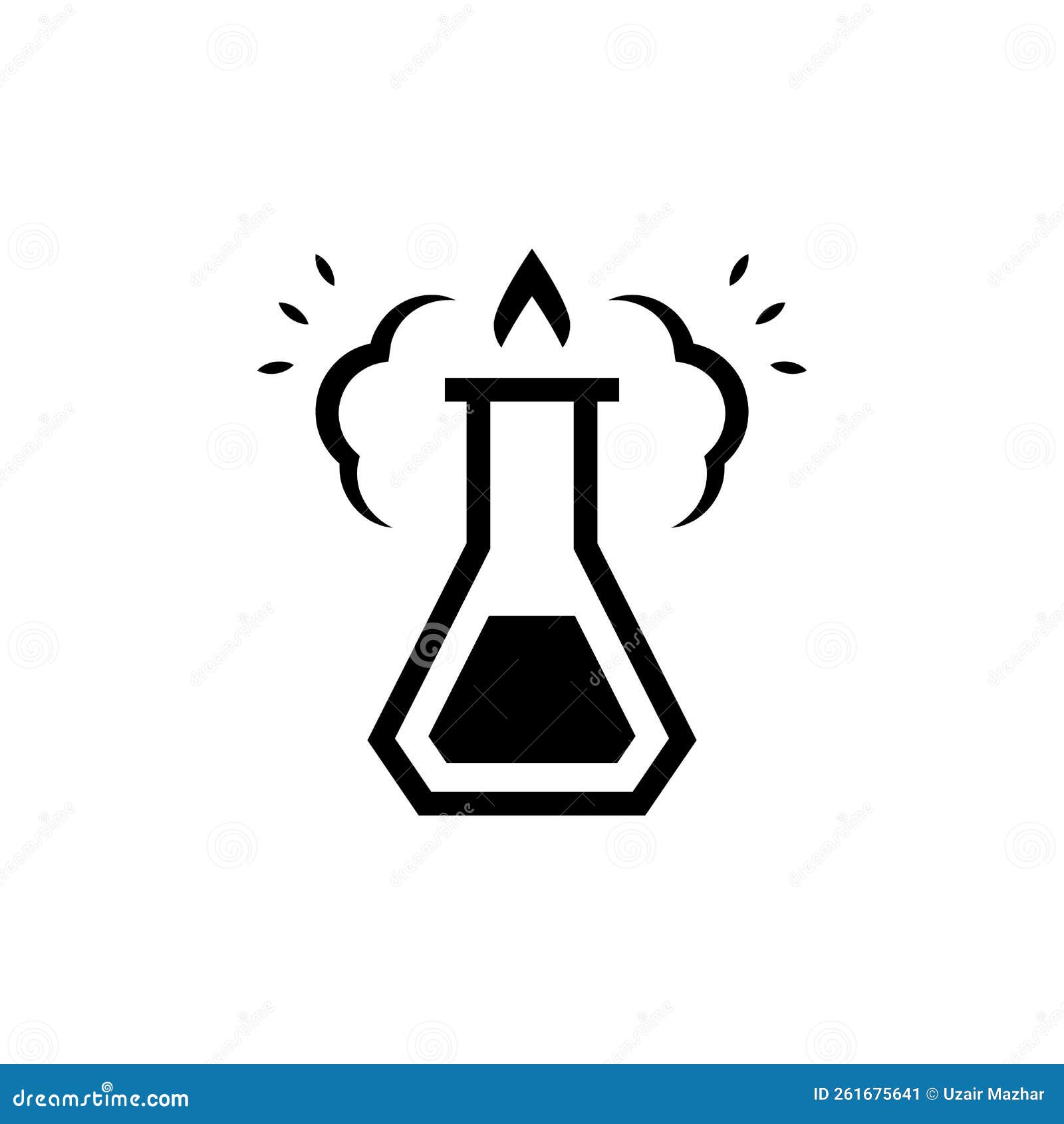 CHEMICAL REACTION Icon in Vector. Logotype Stock Vector - Illustration ...