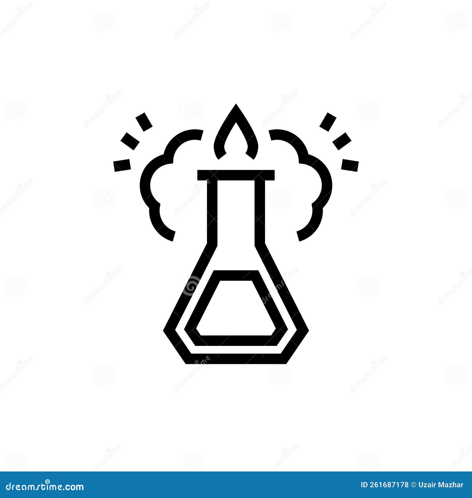 CHEMICAL REACTION Icon in Vector. Logotype Stock Vector - Illustration ...
