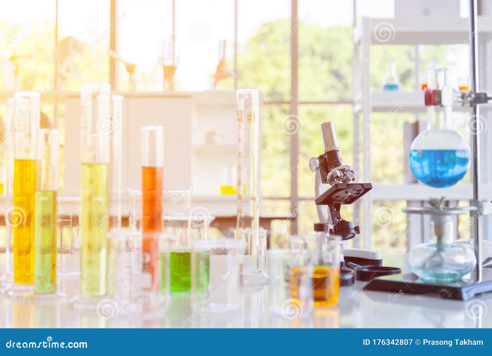 Chemical Reagent Bottles, Scientific Experiment Bottles of Various ...