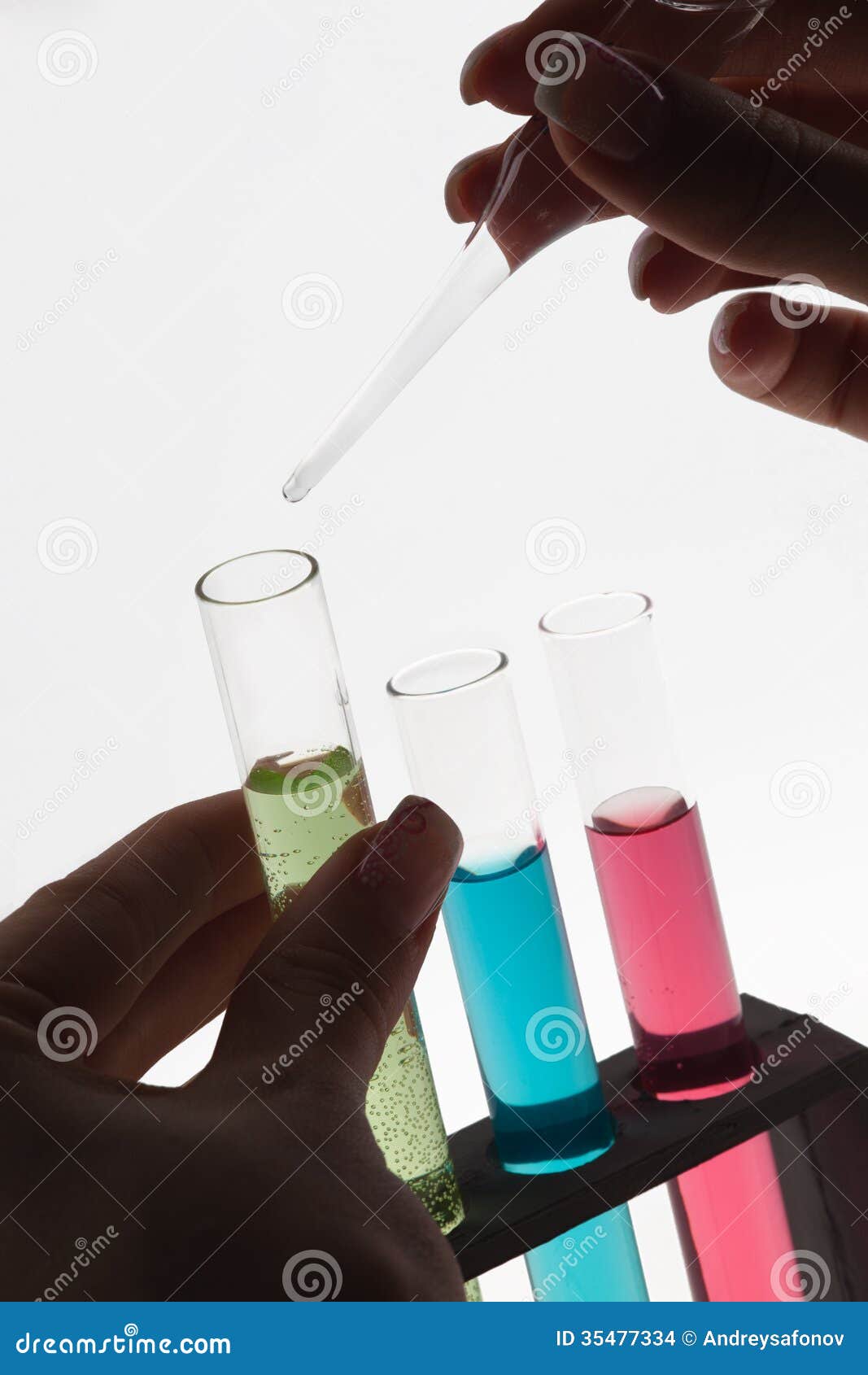 Chemical research. stock photo. Image of colors, glass - 35477334