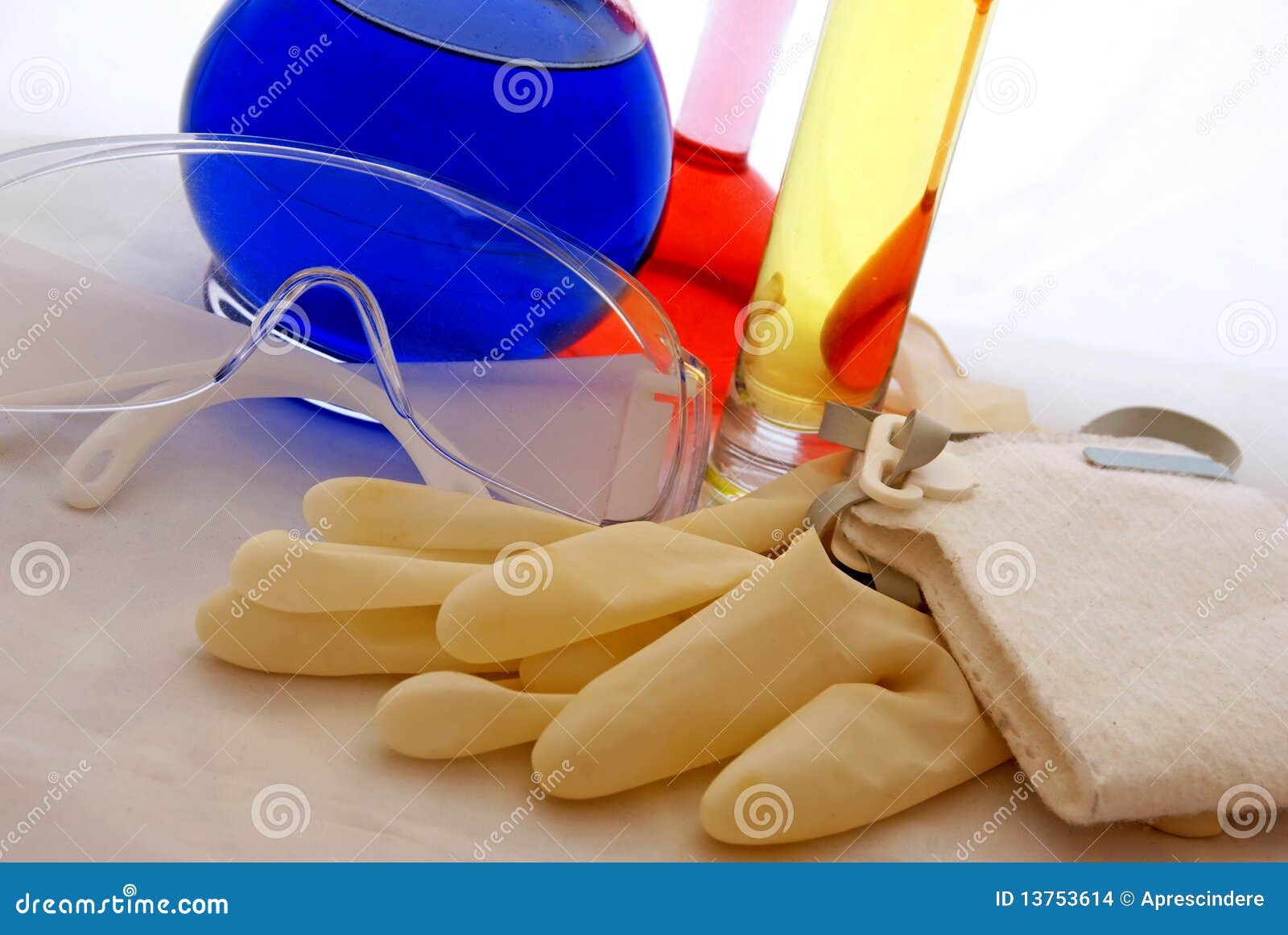 Chemical safety tools stock photo. Image of laboratory - 13753614