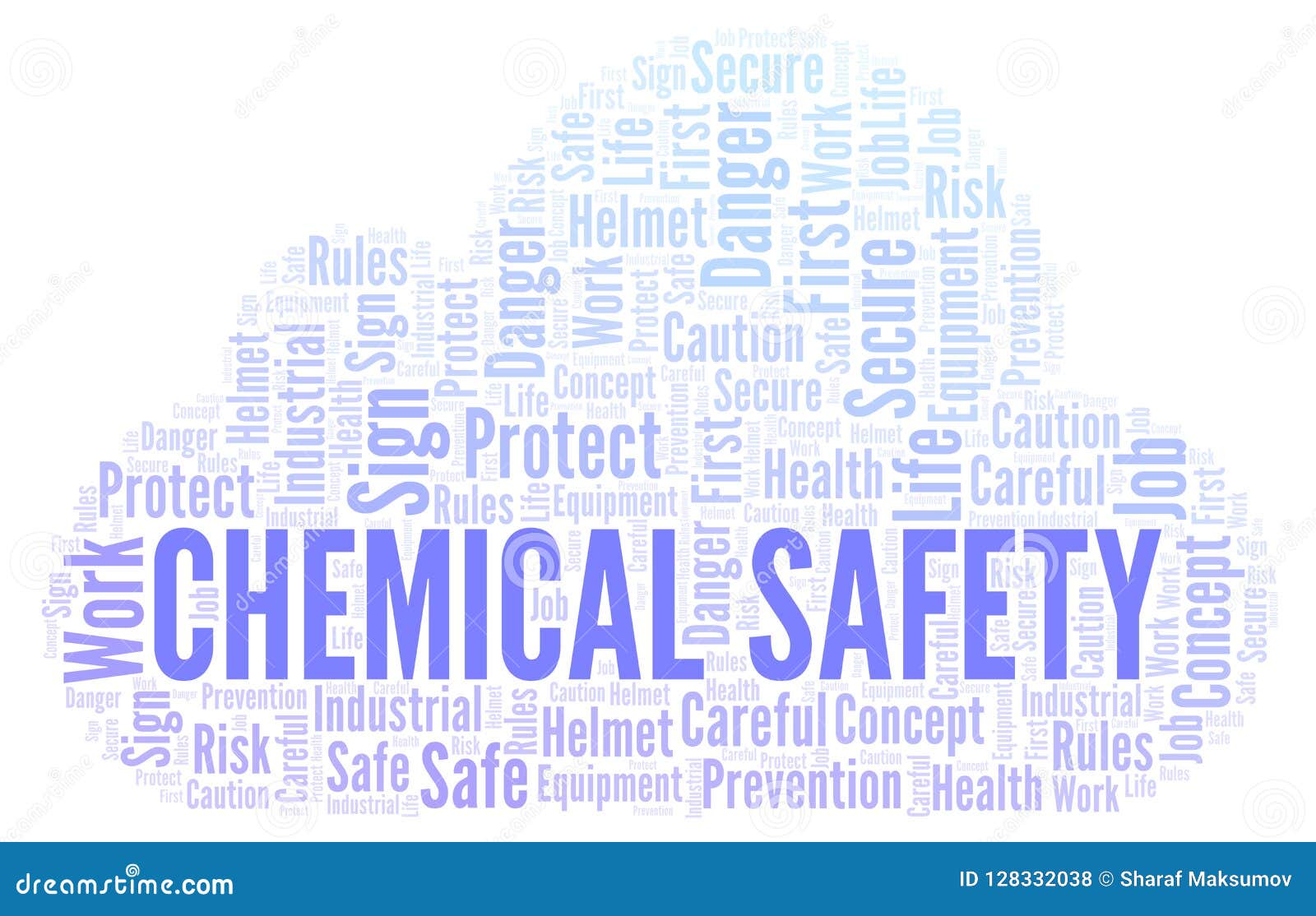 Chemical Safety Word Cloud. Stock Illustration - Illustration of danger ...