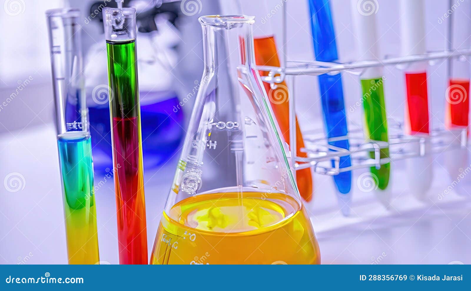 The Scientist is Doing an Experiment in the Science Room Stock ...