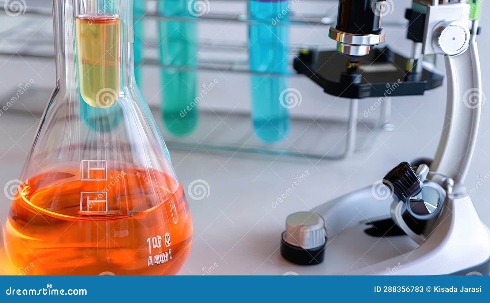 The Scientist is Doing an Experiment in the Science Room Stock ...