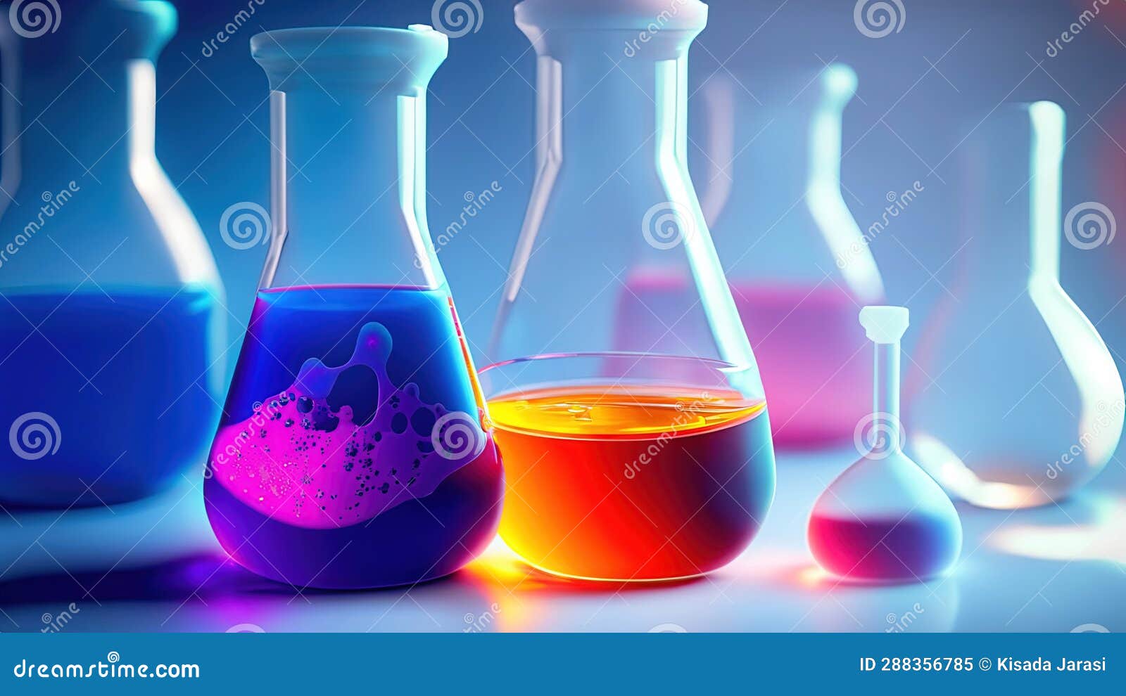 The Scientist is Doing an Experiment in the Science Room Stock ...