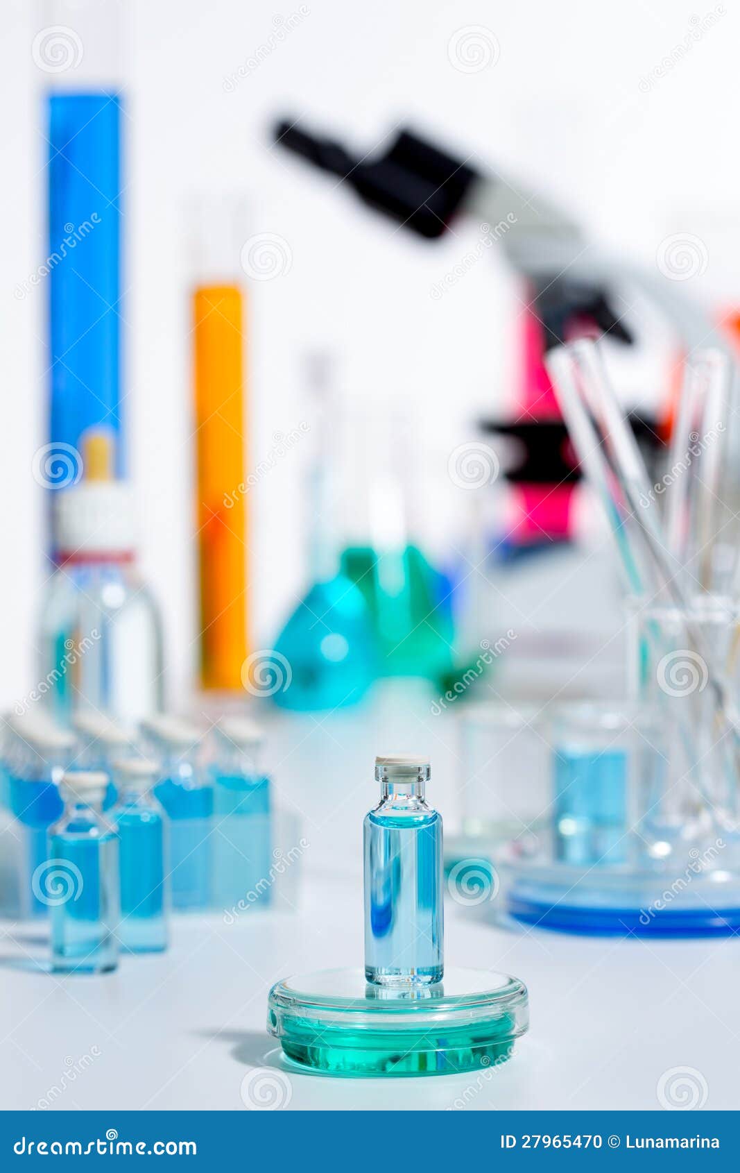 Chemical Scientific Laboratory Stuff Test Tube Flask Stock Photo ...
