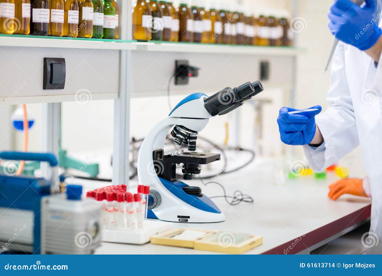 A Chemical Scientist In The Laboratory Examines A Sample Of Novichok ...