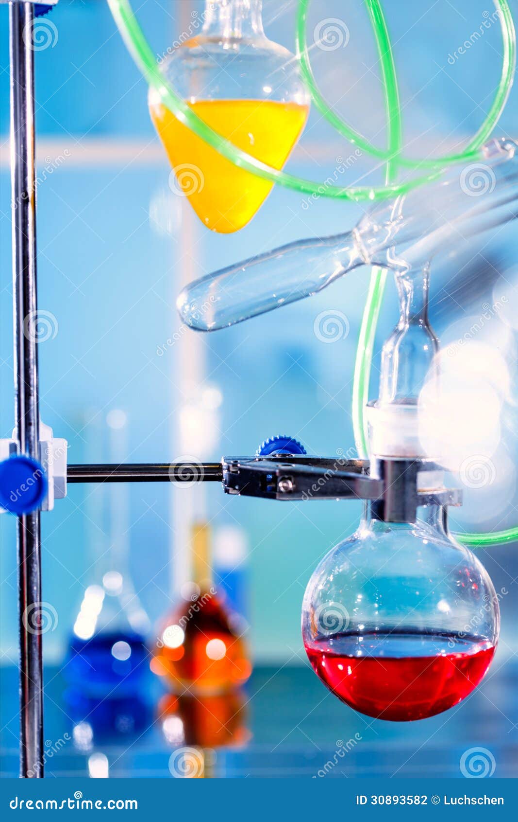 Chemical setup stock photo. Image of reaction, sciences - 30893582